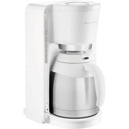 Rowenta Filterkaffeemaschine CT3811 Adagio, 1,25l Kaffeekanne, 1x4, silberfarben|weiß