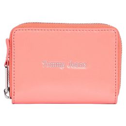 Tommy Jeans Geldbörse TJW MUST SMALL ZA PATENT, mit dezentem Markenlogo vorne, orange