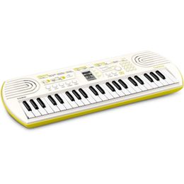 Casio Home-Keyboard Mini-Keyboard SA-80, mit 44 Tasten, gelb|weiß