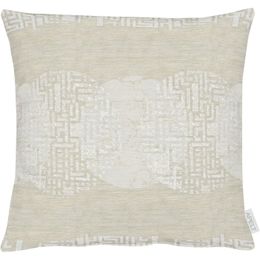 Apelt Dekokissen 2718, aus Jacquard-Gewebe, Kissenhülle ohne Füllung, 1 Stück, beige|braun