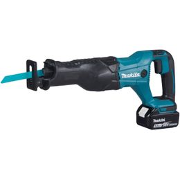 Makita Akku-Reciprosäge DJR186RT, 18 V, mit Akku und Ladegerät, blau|schwarz