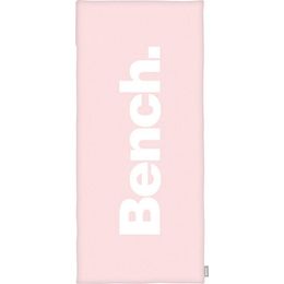 Bench. Sporthandtuch Bench, Microfaser (1-St), Bench Fitnesstuch / Sports Towel mit Überschlag & Tasche, 50x110 cm, rosa