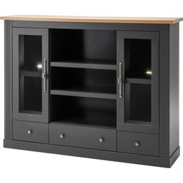 Home Affaire Highboard Westminster, im angesagten Landhaus-Look, grau