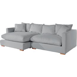 Guido Maria Kretschmer Home & Living Guido Maria Kretschmer Home&Living Ecksofa Pantin, L-Form, extra weich und kuschelig, Füllung mit Federn und Daunen, grau