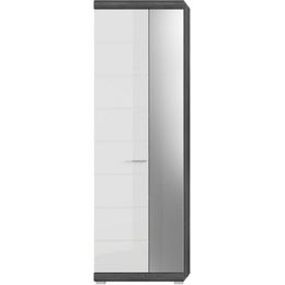 Inosign Garderobenschrank Siena Höhe 197 cm, silberfarben|weiß