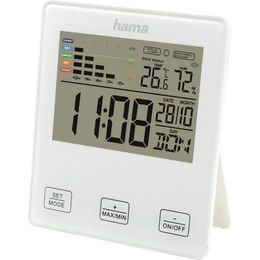Hama Thermo-/Hygrometer "TH-10", mit Schimmelalarm Thermometer Wetterstation, weiß