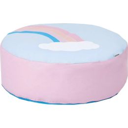 Hoppekids Sitzsack «Einhorn», Durchmesser 75cm Bezug abnehmbar, rosa