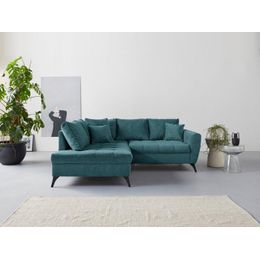 Inosign Ecksofa Lörby, Belastbarkeit bis 140kg pro Sitzplatz, auch mit Aqua clean-Bezug, blau