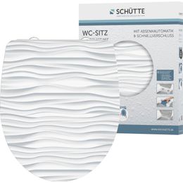 Schütte Schütte WC-Sitz White Wave, Duroplast, mit Absenkautomatik und Schnellverschluss, High Gloss, weiß