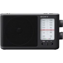 Sony ICF506 Radio (AM-Tuner, FM-Tuner, 0,1 W), schwarz