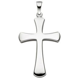 Jobo Kreuzanhänger Anhänger Kreuz, 925 Silber, silberfarben
