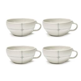 Serax - Zuma Kaffeetasse by Kelly Wearstler, Salt / weiß (4er-Set)