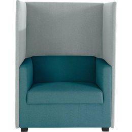 DOMO collection Sessel Kea, mit praktischem Sichtschutz, Breite 100 cm, grün