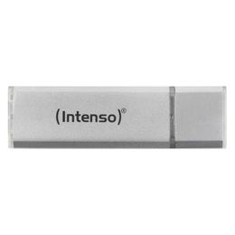 Intenso Ultra Line USB-Stick (USB 3.0, Lesegeschwindigkeit 35 MB/s), silberfarben