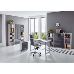 BMG Möbel Büro-Set Tabor Mini Kombi 5, grau