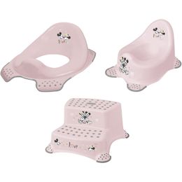 keeeper Töpfchen Minnie, rosa, (Set, 3-tlg), Kinderpflege-Set - Töpfchen, Toilettensitz und Tritthocker, rosa