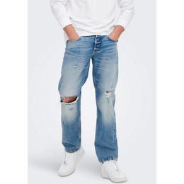 Only & Sons ONLY & SONS Loose-fit-Jeans ONSEDGE LOOSE, blau