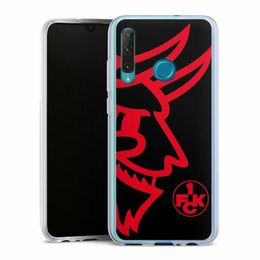 DeinDesign Handyhülle Offizielles Lizenzprodukt 1.FCK Dauerkarte, Huawei Honor 20 Lite Silikon Hülle Bumper Case Handy Schutzhülle, weiß, transparent