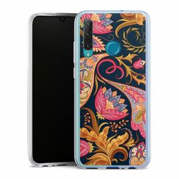 DeinDesign Handyhülle Muster Ornamente Mandala Floral Autumn 1, Huawei Honor 20 Lite Silikon Hülle Bumper Case Handy Schutzhülle, weiß, transparent