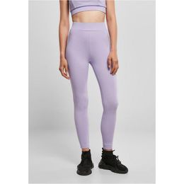 Urban Classics Leggings Damen Ladies High Waist Tech Leggings (1-tlg), lila