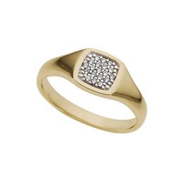 Firetti Diamantring Schmuck Geschenk Gold 333 Damenring Goldring Siegelring Diamant, mit Brillanten, gelb|goldfarben|weiß