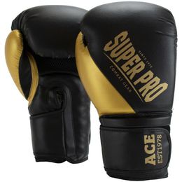 Super Pro Boxhandschuhe Ace, goldfarben|schwarz