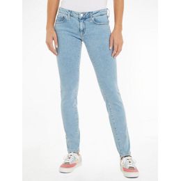Tommy Jeans Skinny-fit-Jeans mit dezenten Labelapplikationen, blau