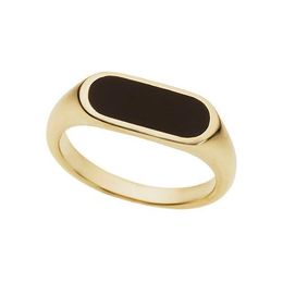 Firetti Fingerring Schmuck Geschenk Gold 333 Herrenring Goldring, mit Onyx, gelb|goldfarben|schwarz