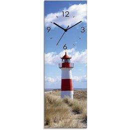 Artland Wanduhr Leuchtturm Sylt (wahlweise mit Quarz- oder Funkuhrwerk, lautlos ohne Tickgeräusche), blau