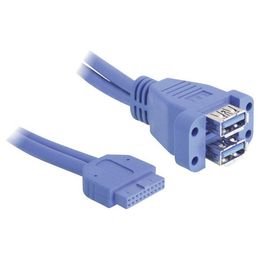 Delock USB-Kabel USB 3 Pinheader Buchse an 2x USB 3.0-A USB-Kabel