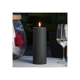 Deluxe Homeart LED-Kerze MIA für Außen 3D Flamme flackernd H: 20cm D: 7