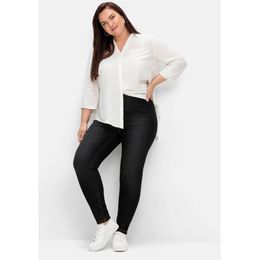 sheego Jeansjeggings Große Größen in individueller Waschung, schwarz