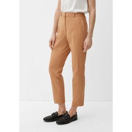 s.Oliver BLACK LABEL 7/8-Hose Slim: Chinohose mit Bundfalte