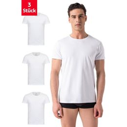 Burnell & Son Unterhemd T-Shirt Business mit Kurzarm und Rundhals für Herren aus Baumwolle (Packung