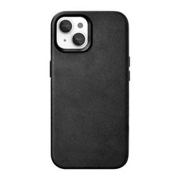 WOODCESSORIES Bio Leather Case MagSafe iPhone 15 Black