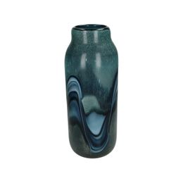 Engelnburg Dekovase Engelnburg Vase Blumenvase Glas Blau 38x16x16 (kein Set