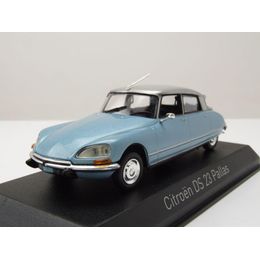 Norev Modellauto Citroen DS 23 Pallas 1973 blau metallic silber Modellauto 1:43 Norev