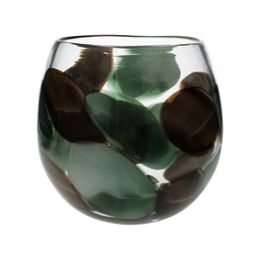 Engelnburg Dekovase Engelnburg Vase Blumenvase Glas Grün 23x23x23 (kein Set
