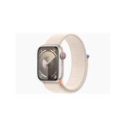 Apple Watch Series 9 GPS + Cellular 41mm - Starlight Aluminium Case with Starlight Sport Loop
