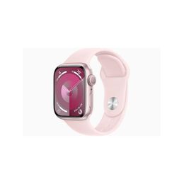 Apple Watch Series 9 GPS 41mm - Pink Aluminium Case with Light Pink Sport Band - M/L