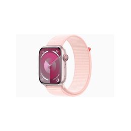 Apple Watch Series 9 GPS + Cellular 45mm - Pink Aluminium Case with Light Pink Sport Loop