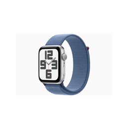 Apple Watch SE (2023) GPS 44mm - Silver Aluminium Case with Winter Blue Sport Loop