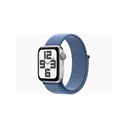 Apple Watch SE (2023) GPS + Cellular 40mm - Silver Aluminium Case with Winter Blue Sport Loop