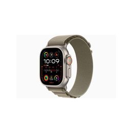 Apple Watch Ultra 2 GPS + Cellular 49mm - Titanium Case with Olive Alpine Loop - Small