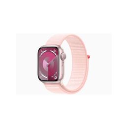 Apple Watch Series 9 GPS 41mm - Pink Aluminium Case with Light Pink Sport Loop