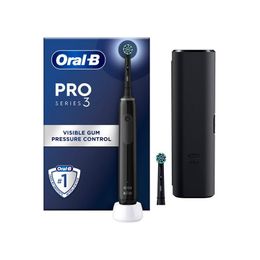 Oral-B Elektrische Zahnbürste Pro3 Black + Extra CA Black Brush Head