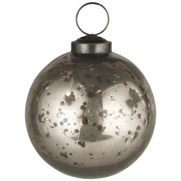 IB Laursen Weihnachtskugel Glas pebbled, Höhe 6.5, Ø 5.8 cm, soil