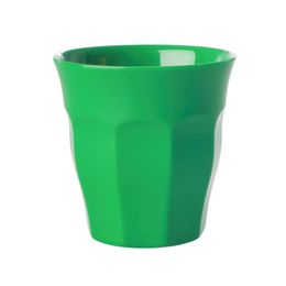 Rice Melamin Becher Medium einfarbig, Forest green