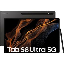 Samsung Galaxy Tab S8 Ultra 5G Tablet (14,6", 256 GB, Android,One UI,Knox, 5G), schwarz