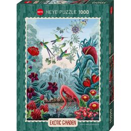 Heye Puzzle Bird Paradise / Exotic Garden, 1000 Puzzleteile, Made in Germany, bunt